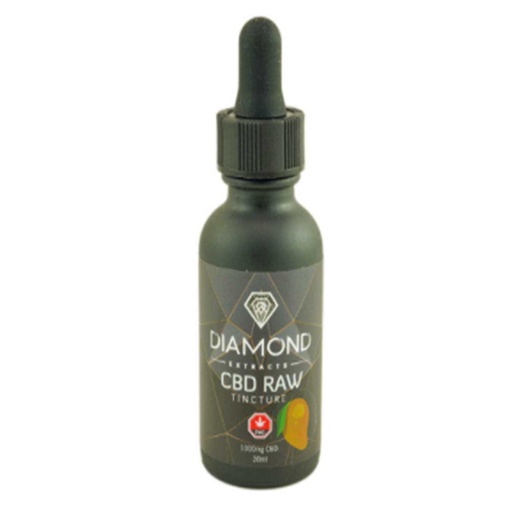 Diamond Concentrates – 1000mg CBD Raw Tincture – Mango - Chronic Farms